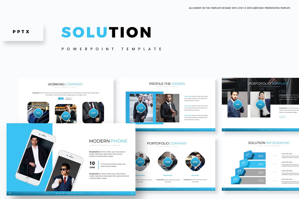 Solution - Powerpoint Template, a Presentation Template by AQR Studio ...
