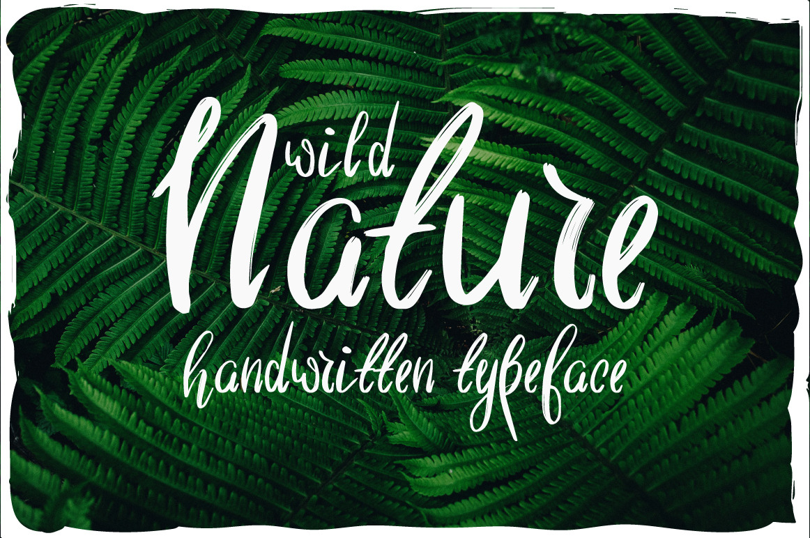Wild Nature Script Typeface, a Symbol Font by Heather_insane | Creative ...