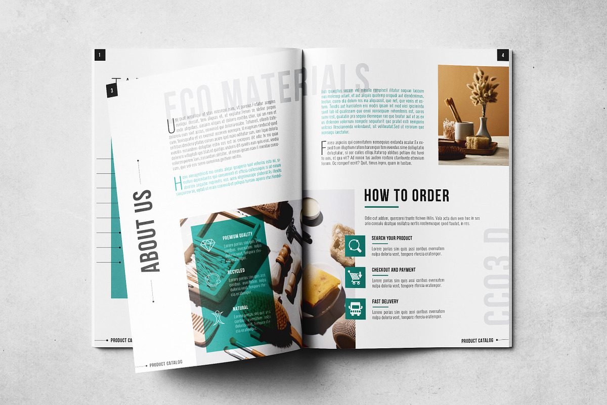 Product Catalog Layout, a Brochure Template by Grkic Creative