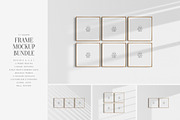 Square Frame Mockup BUNDLE 1:1, a Product Mockup by DESIGN BY nube