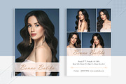 Fashion Model Card Template, a Card Template by TemplatesForest