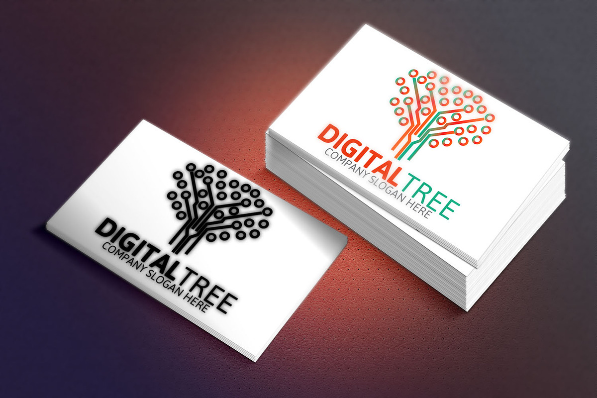 Digital Tree Logo, a Branding & Logo Template by Josuf Media