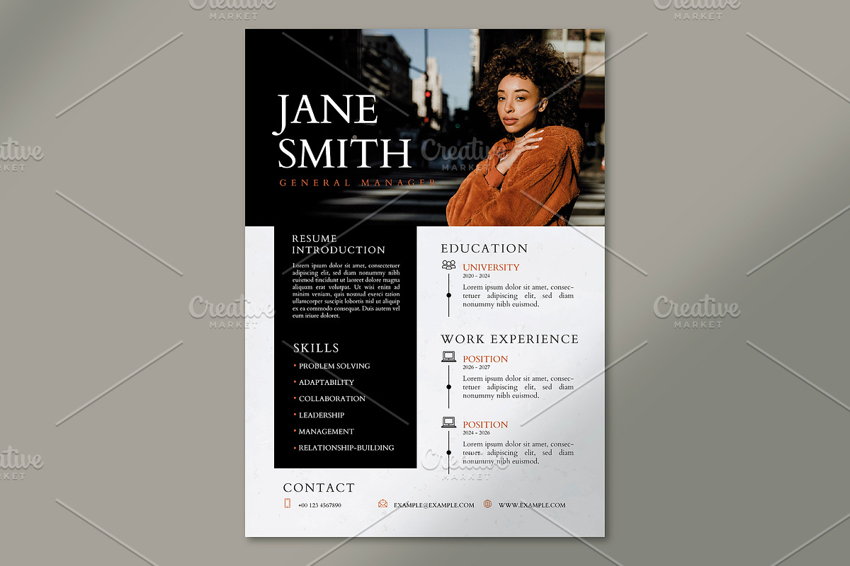 Fashion CV template resume builder, a Resume Template by rawpixel