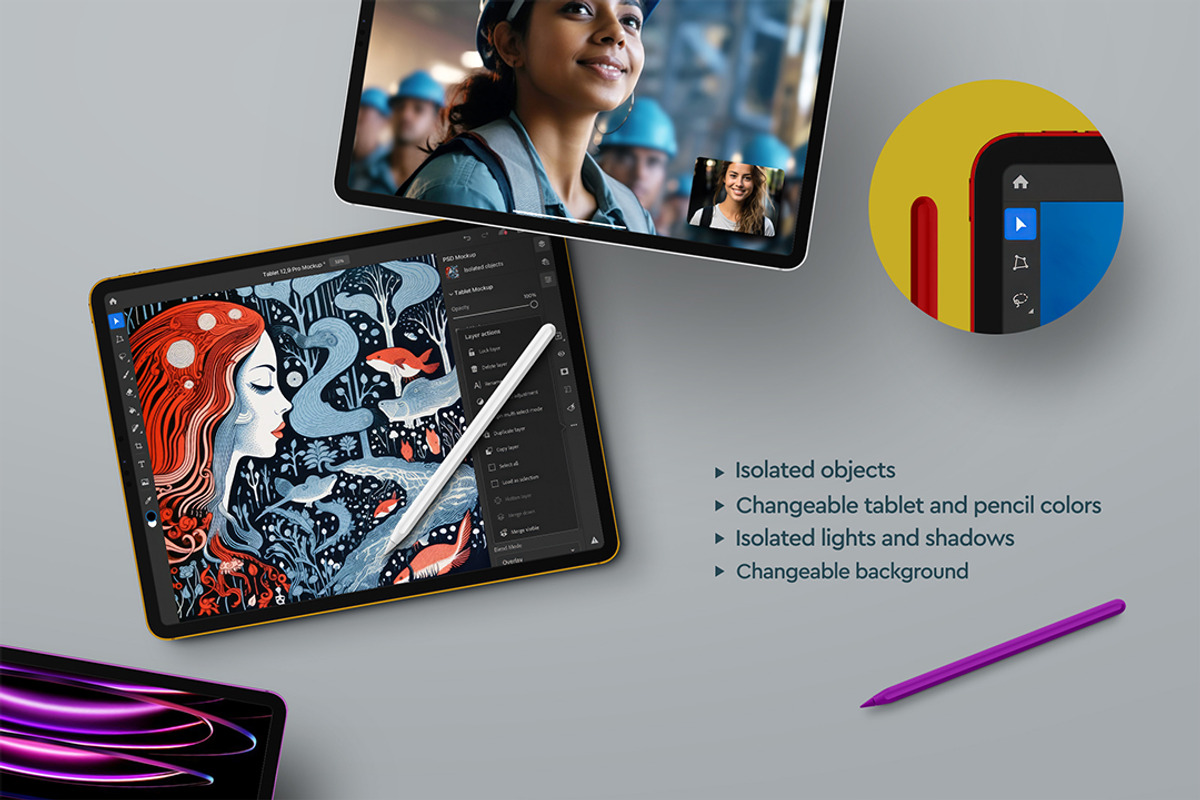 iPad Pro Mockup Tablet Landscape
