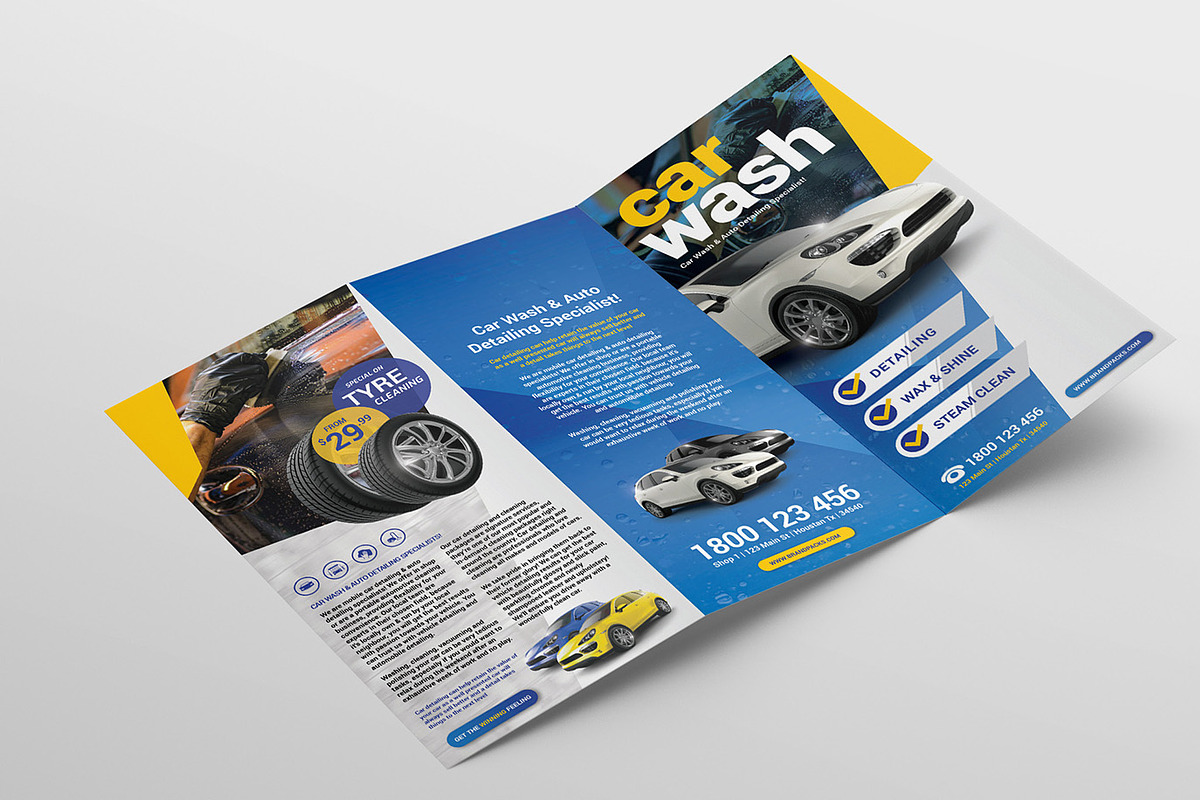Car Wash Templates Pack Template, a Flyer Template by BrandPacks