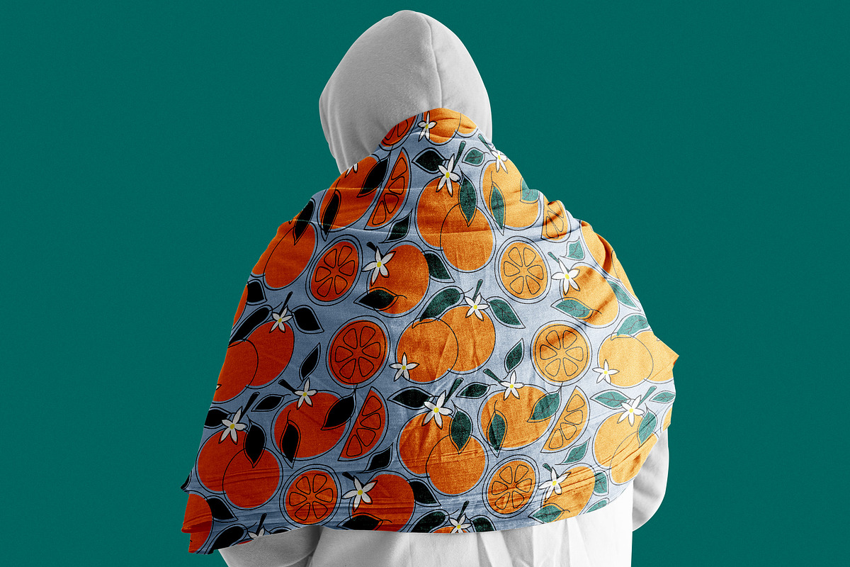 Orange Pattern, a Pattern Graphic by Neermana