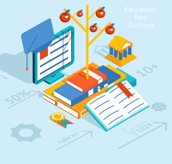 Educational Tree Concept, a Graphic by Microvector