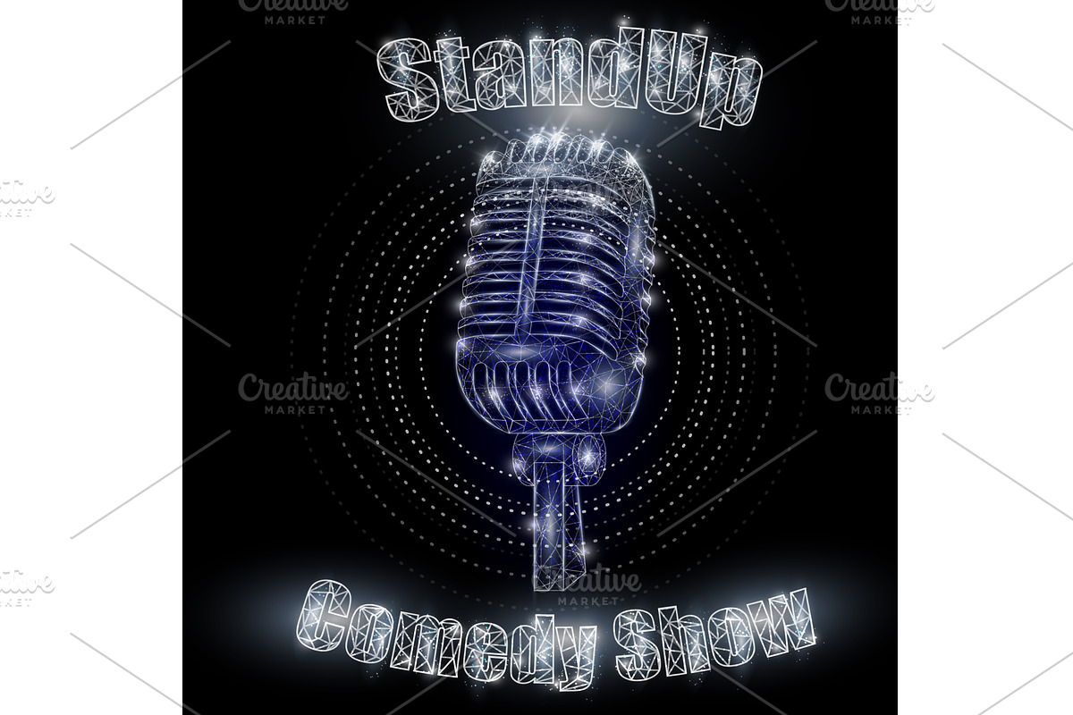 Stand up comedy show sign, vector, a Texture Graphic by Siberian Art ...