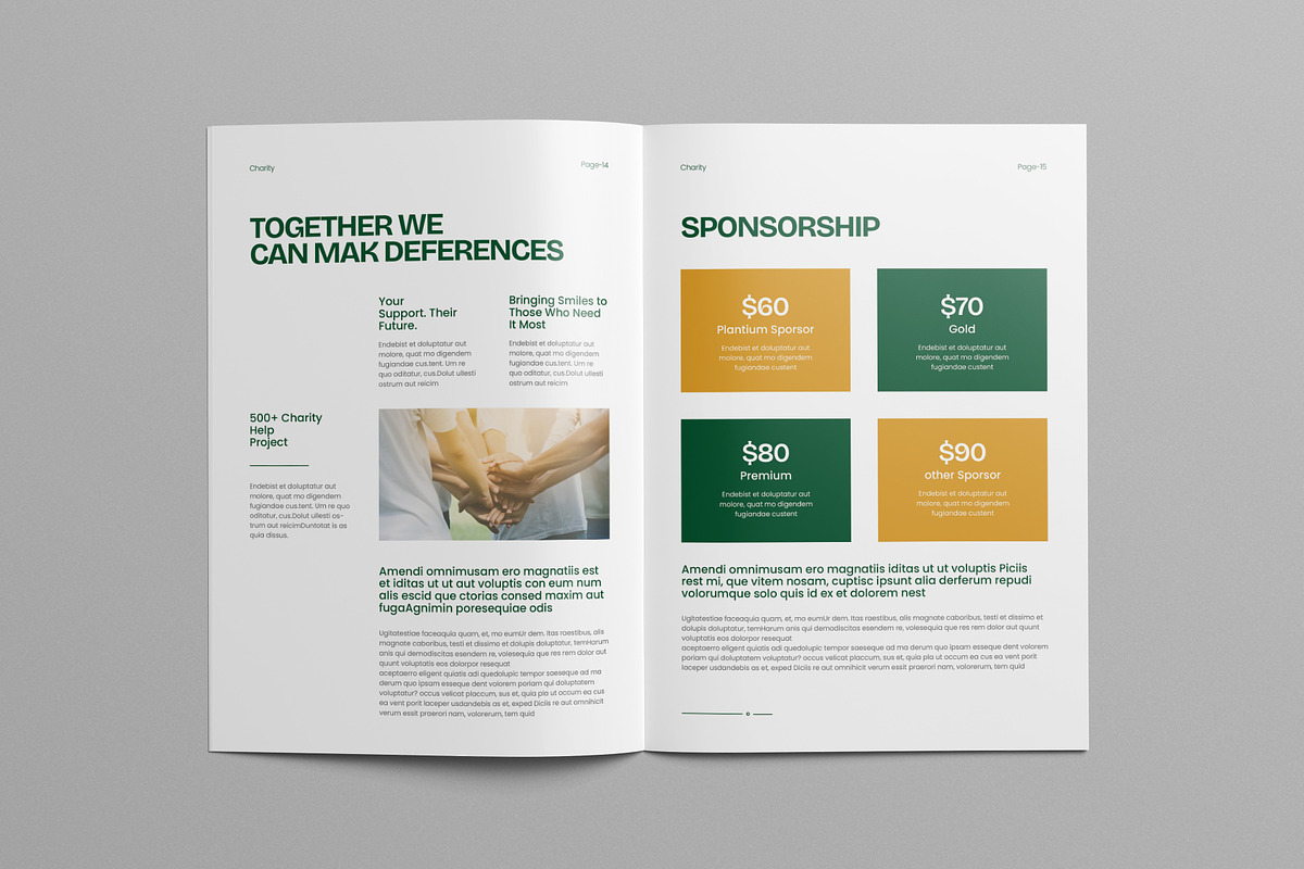 Charity Brochure Template | Canva, a Brochure Template by Pixelpick