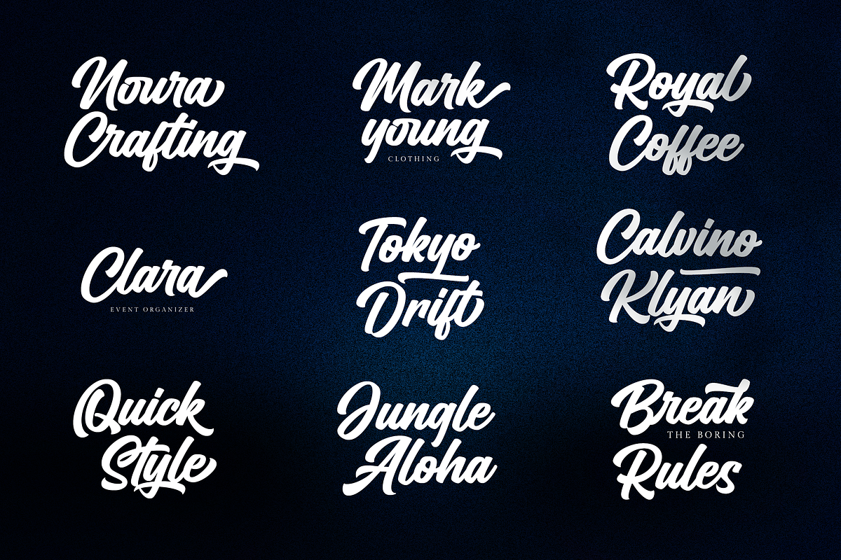 Couraged Bold Modern Script Typeface, a Script Font by namaracreativestudio