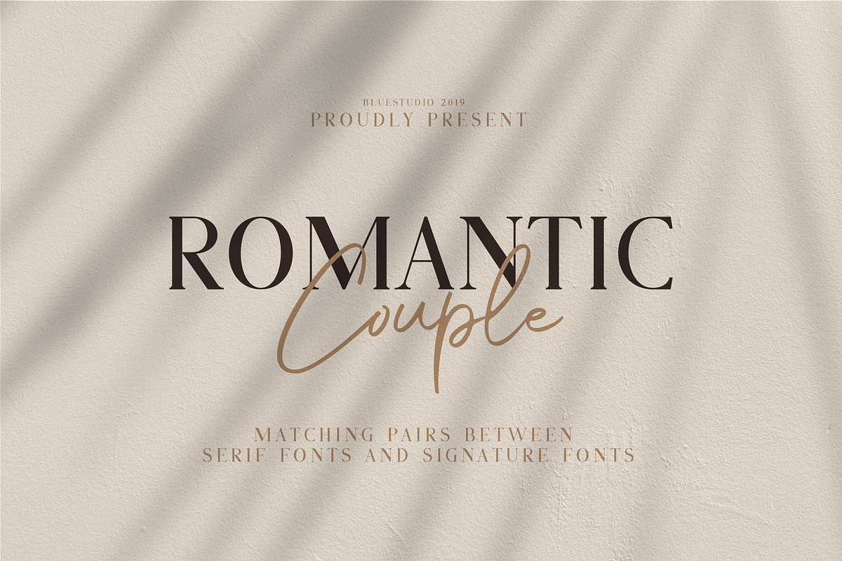 Romantic Couple // Font Duo, a Script Font by Bluestudio | couple font ...