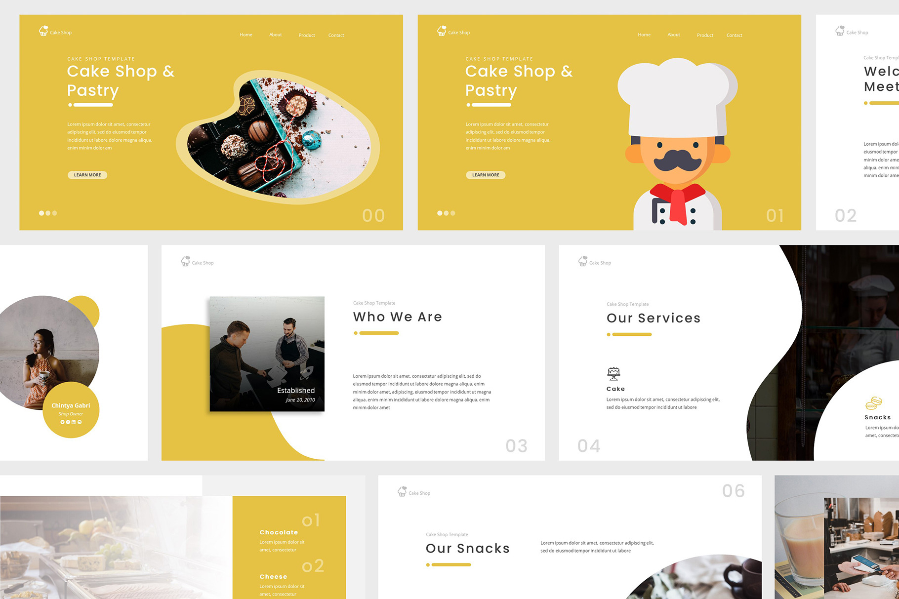 Cake Shop Powerpoint Presentation, a Presentation Template by Giant Design