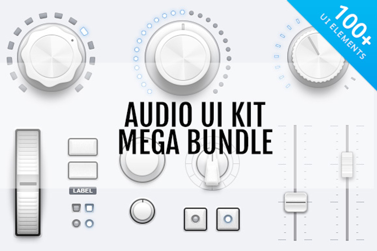 Audio UI Kit Mega Bundle, an UI Kit Template by Medialoot