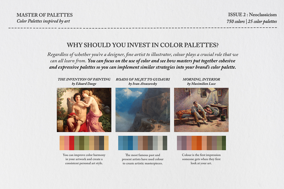 Neoclassicism Color Palettes | Creative Market