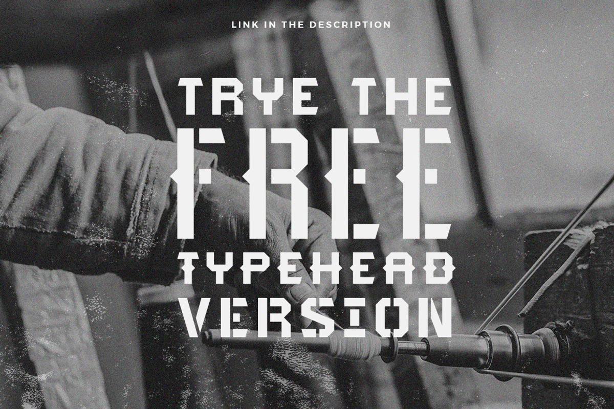 Typehead Industrial Stencil | Font, a Sans Serif Font by Headfonts