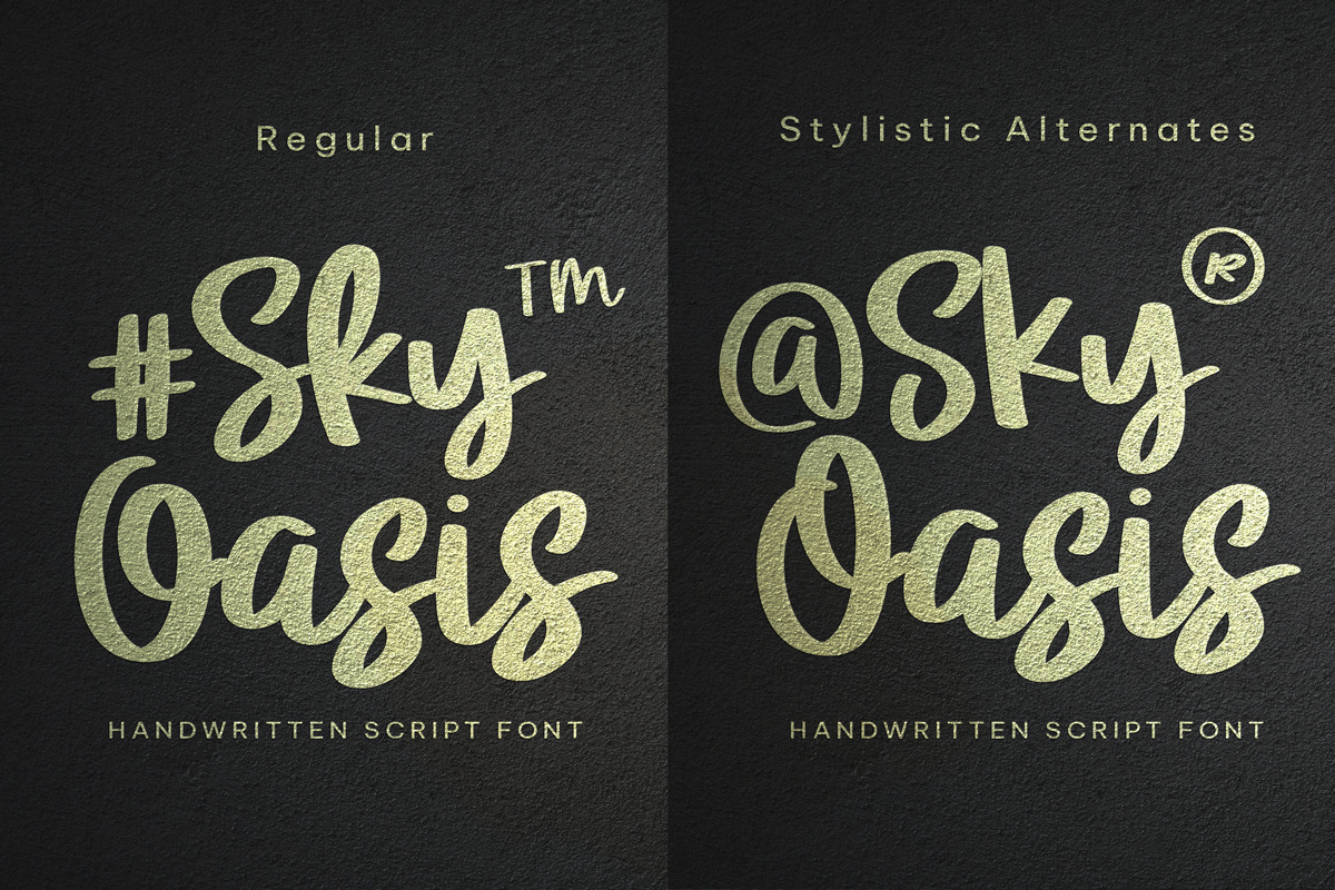 Sky Oasis Script Font