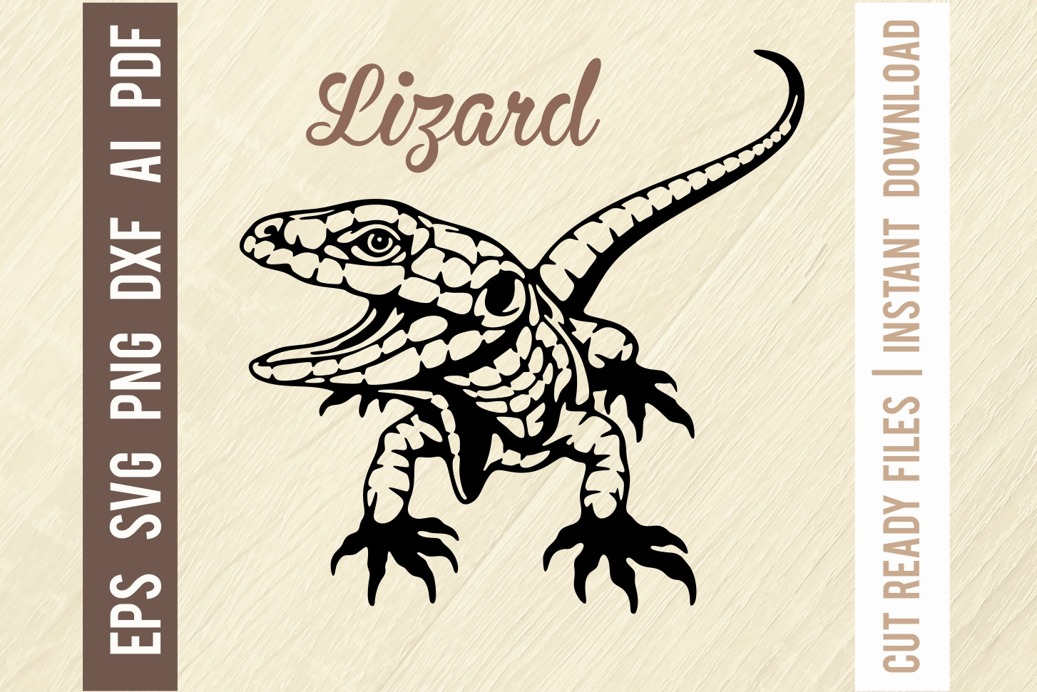 Lizard Reptiles Wild Animal Cut SVG, an Animal Illustration by Digital ...