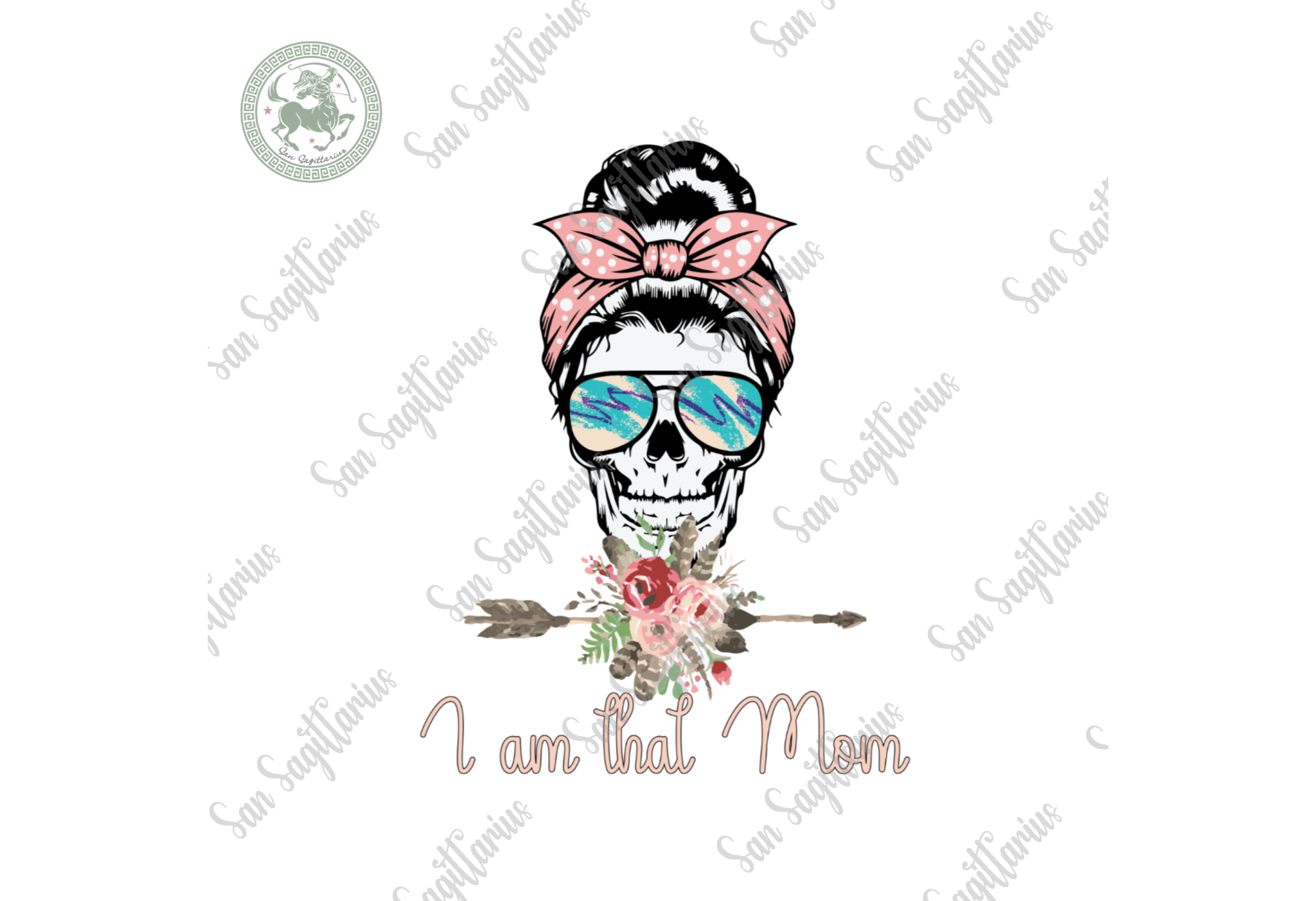 Mother Day, Mom Headband Flower Art, a Graphic by San Sagittarus Design