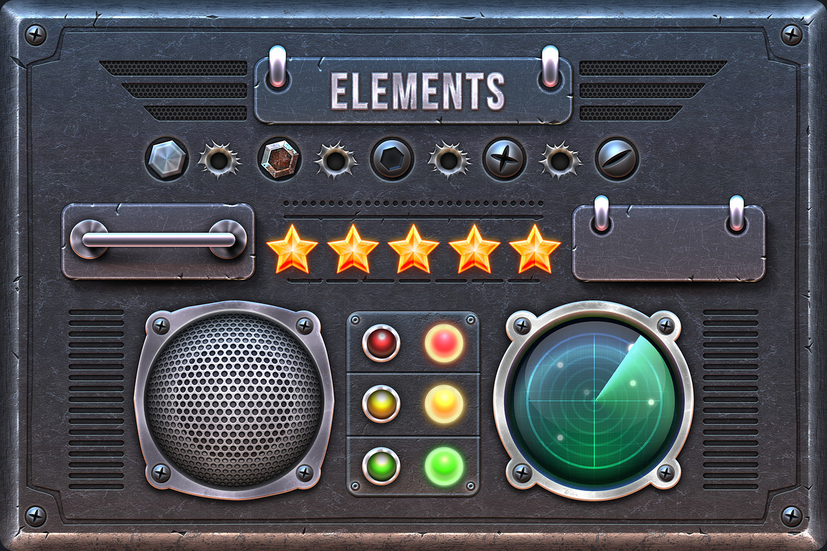 METALBAJA - Military Game GUI Kit, a Templates & Theme by Weirdsgn Store