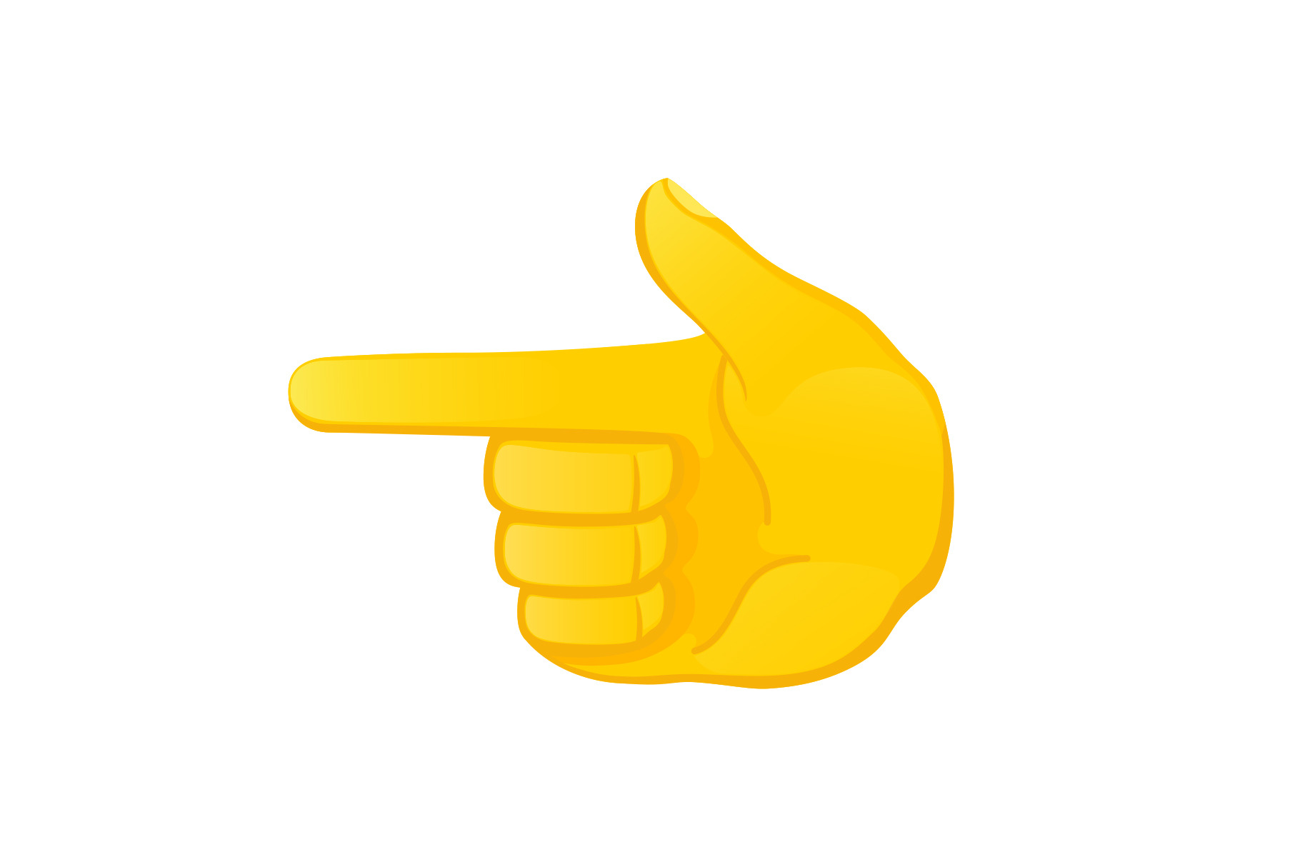 Hand index pointing left icon, an Emoji Icon by Yayasya