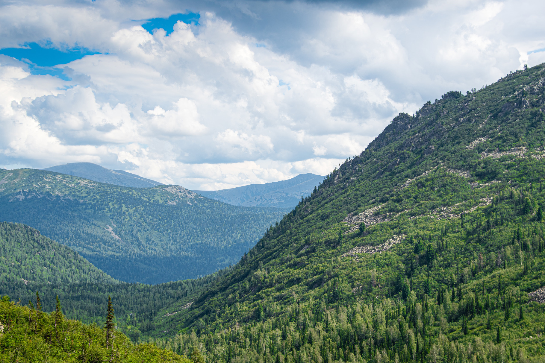 Panoramic view of rocky ridge., a Nature Photo by KemKem