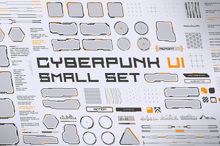 CyberPunk UI Set, a Technology Illustration by Olga Ryzychenko