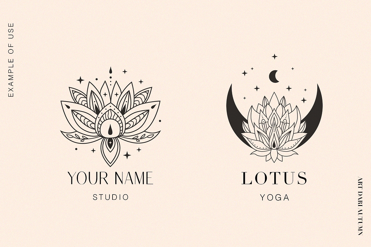 Lotus&Moon illustrations collection, an Illustration by Art Dari Autumn