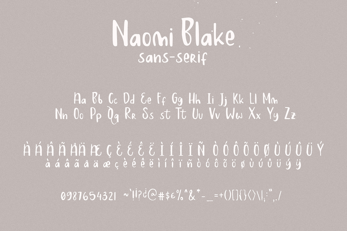 Naomi Blake, a Script Font by BlueRobinDesignShop