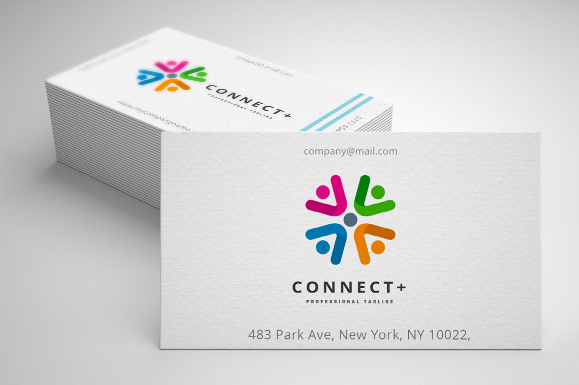 Connect Plus Logo, a Branding & Logo Template by Design_Planet