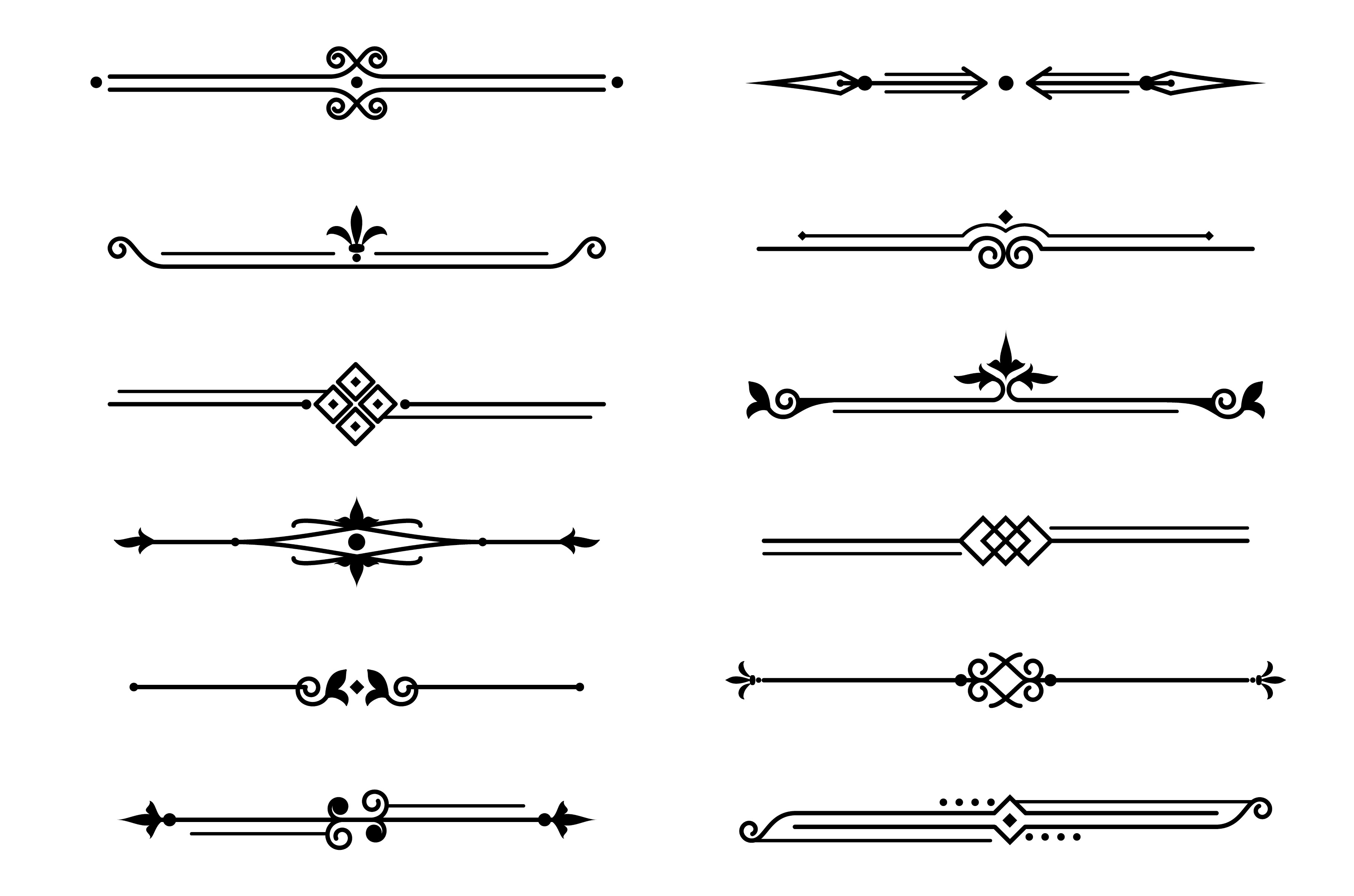 Separator line vintage. Elegant, a Decorative Illustration by YummyBuum