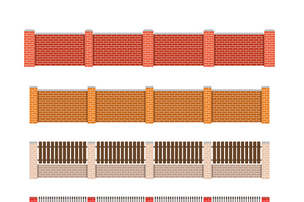Fences set vector, an Object Graphic by Alejik