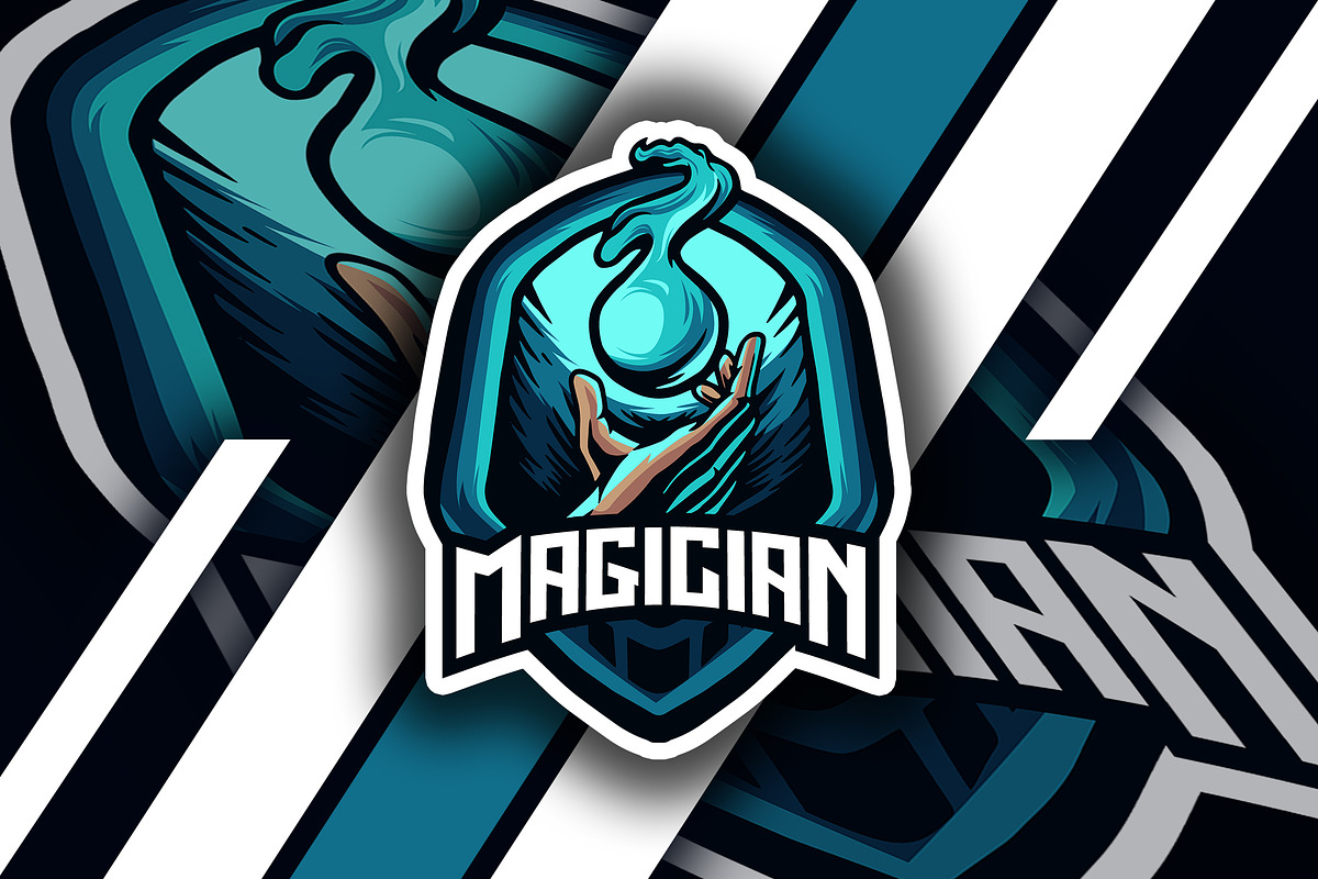 magician - Mascot & Esport Logo, a Branding & Logo Template by AQR ...