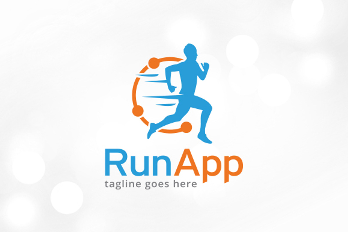 Run App Logo Template Design, a Branding & Logo Template by gunaonedesign