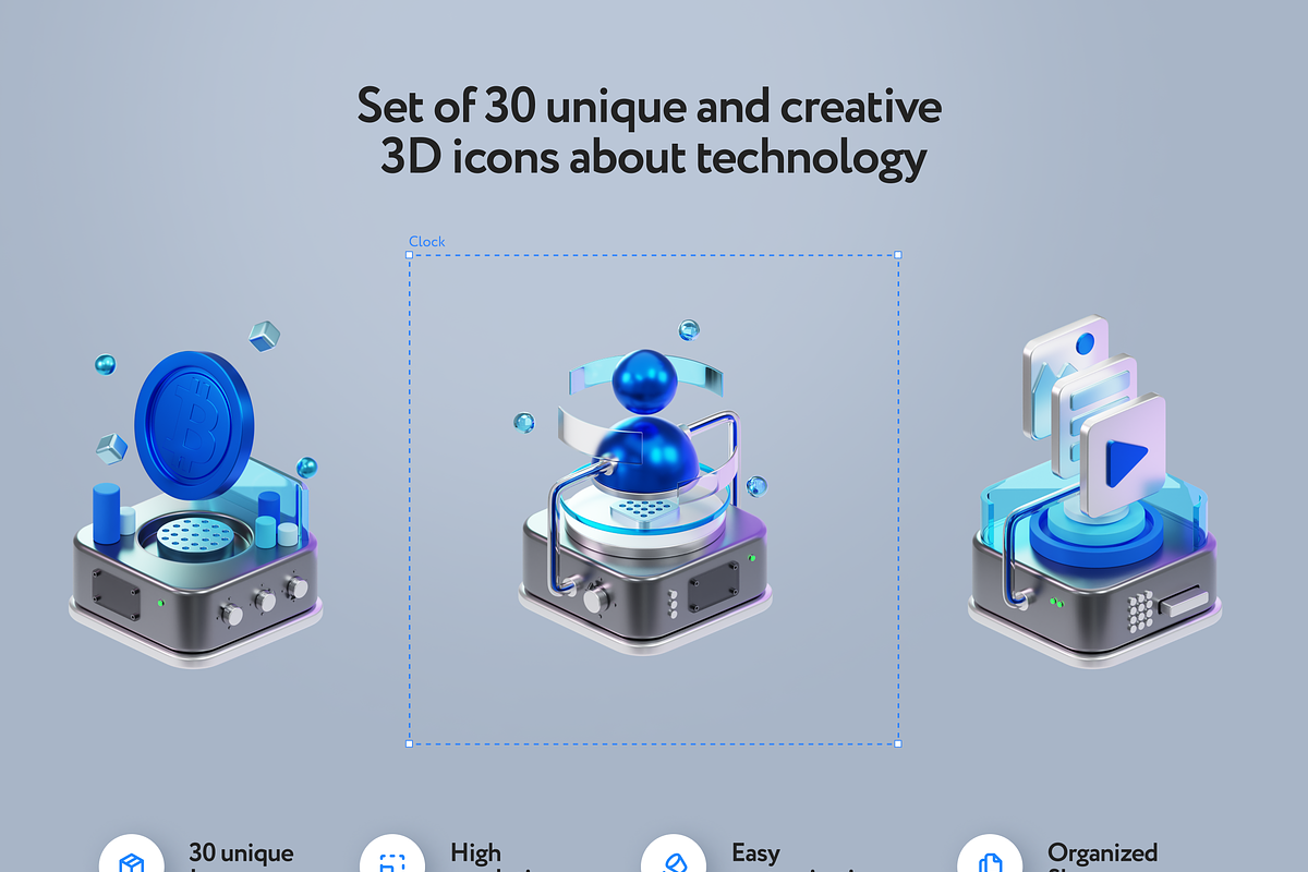 Techsy Technology 3D Icons