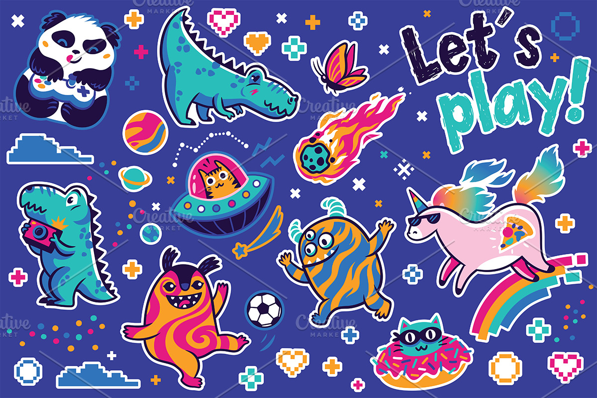 Big sticker pack #2, an Animal Illustration by PenguinHouse