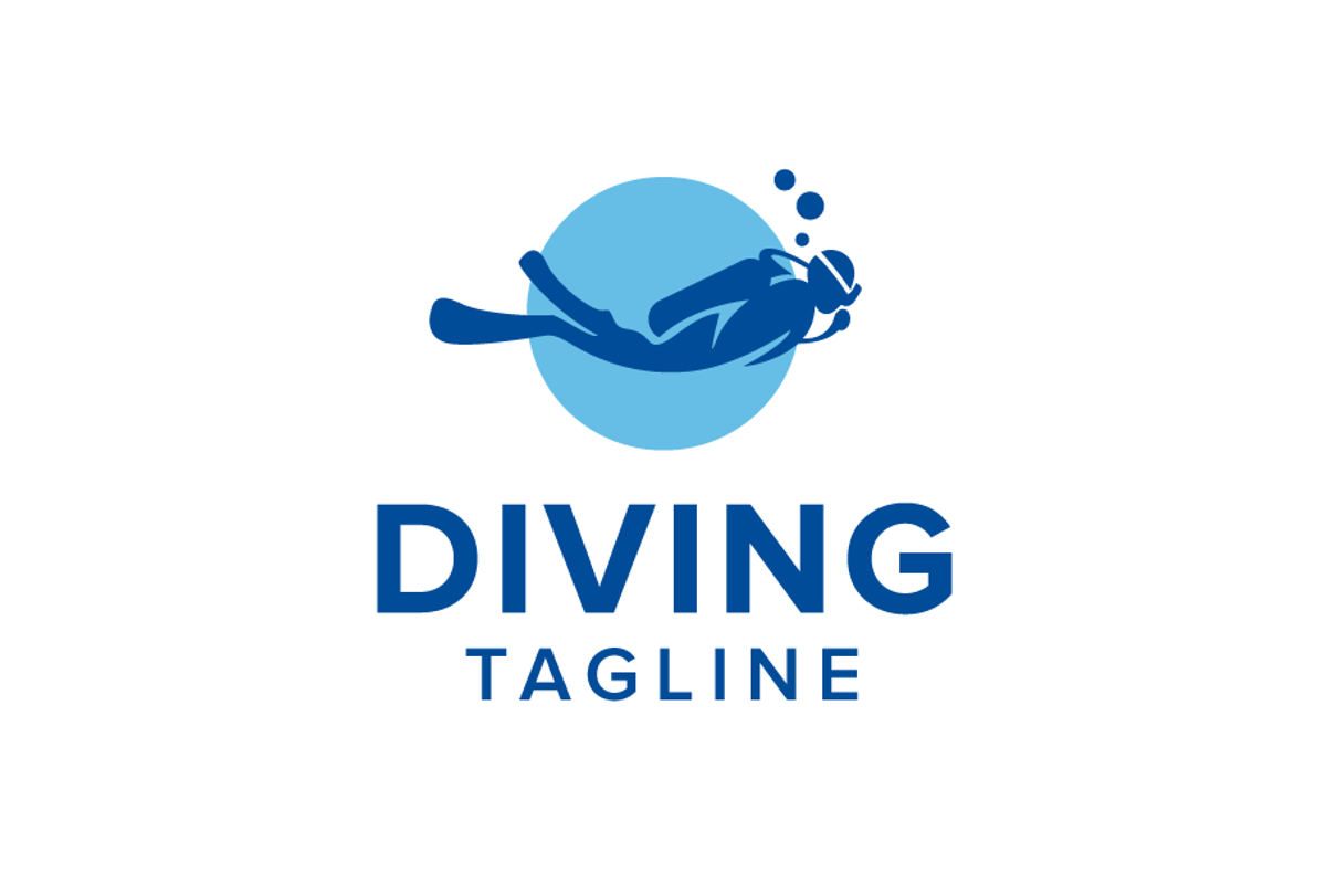 Diving Logo, a Branding & Logo Template by brandphant