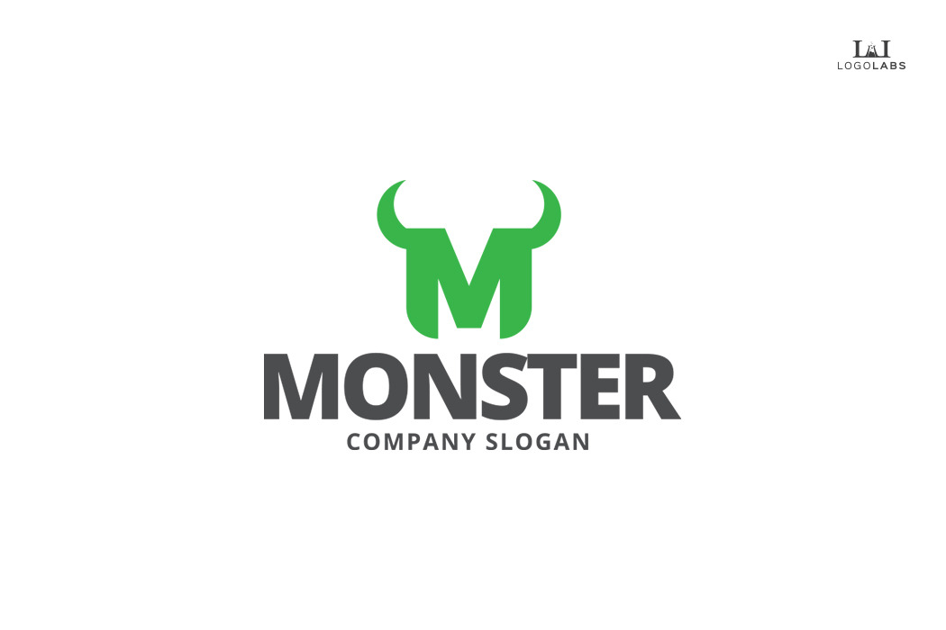Monster - Letter M Logo, a Branding & Logo Template by LogoLabs