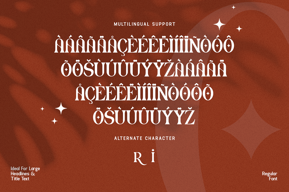 Clarissa Font- Modern Serif Typeface, a Serif Font by overlaytemplates