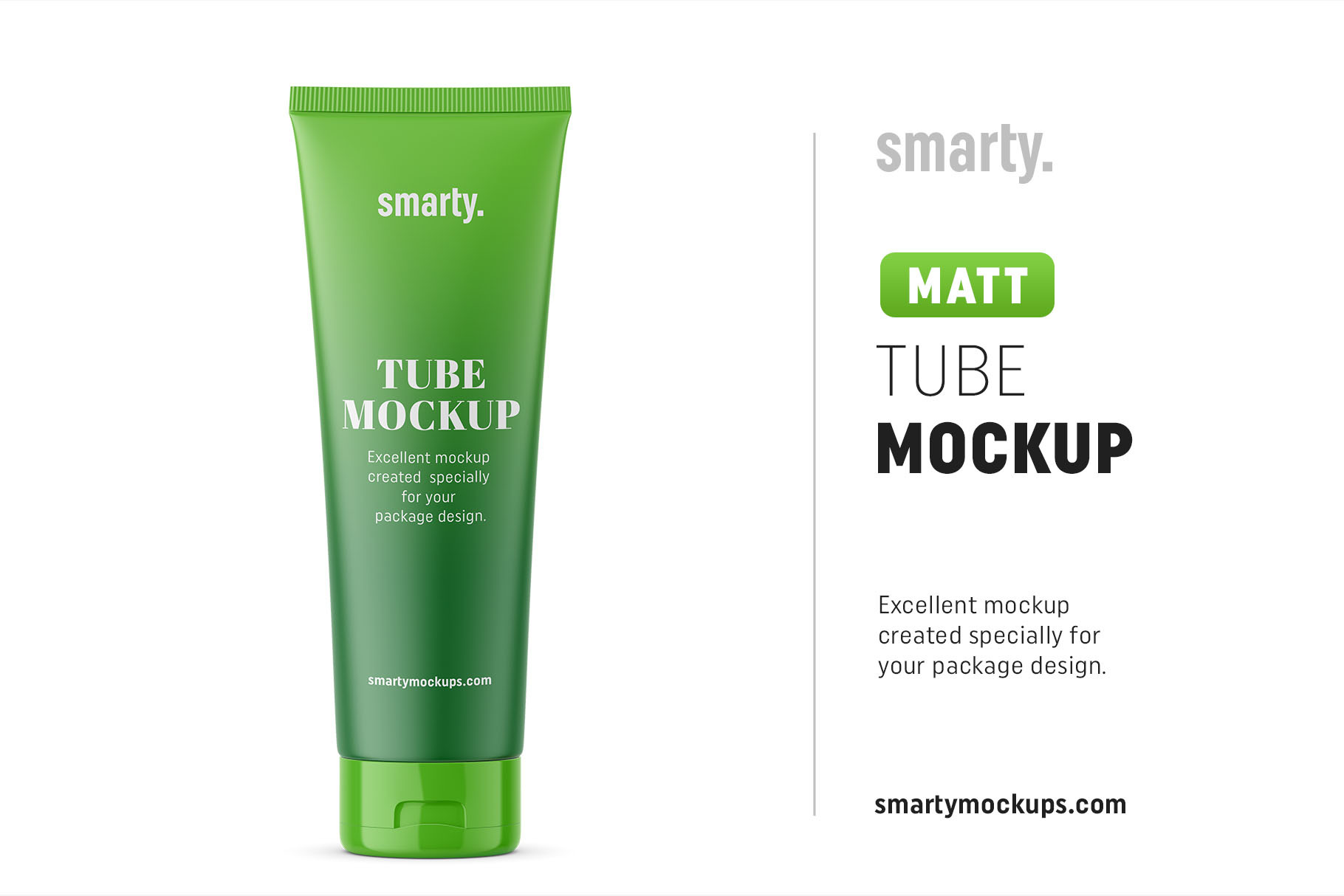 Matt tube mockup, a Packaging Mockup by Smarty Mockups