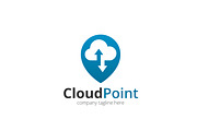 Cloud point Logo, a Branding & Logo Template by XpertgraphicD