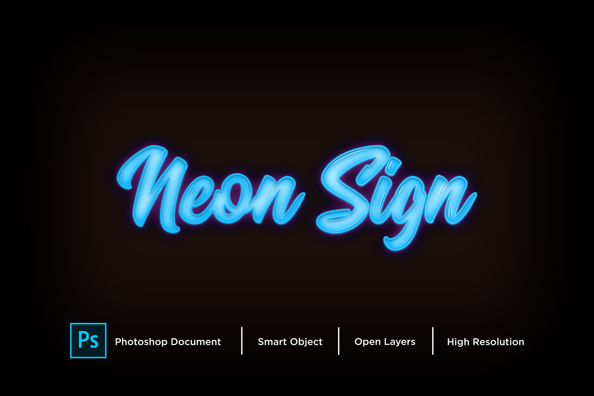Neon Sign Text Effect & Layer Style, a Layer Style Add-On by shahsoft