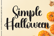Simple Halloween | Script Font, a Script Font by Scratchones