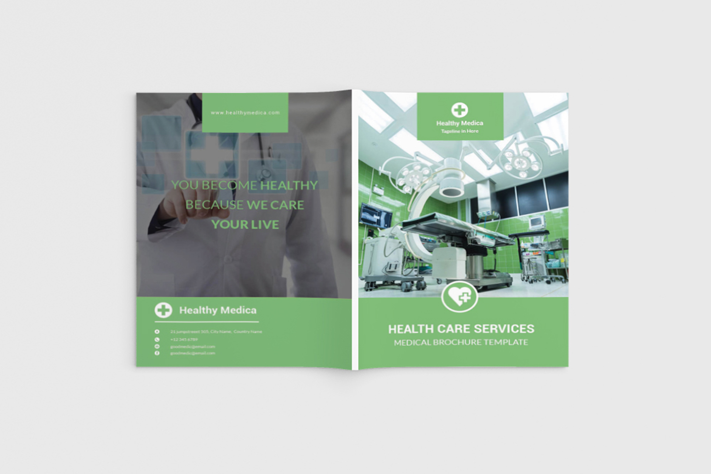 Medical Brochure, a Brochure Template by AQR Studio | Creative Market