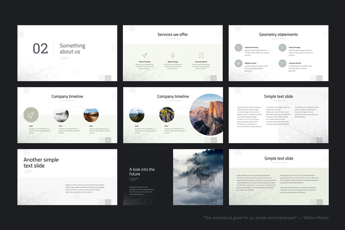 Geometry PowerPoint Template, a Presentation Template by Rework