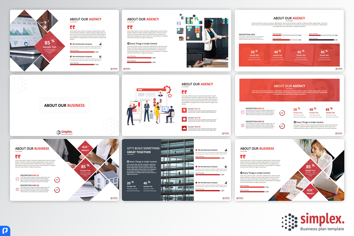 Simplex-Business PowerPoint Template | Creative Market