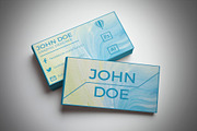 Light Blue Business Card, a Business Card Template by Konakchiev