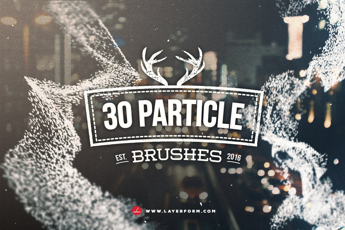 30 Particle Brushes, a Brush Add-On by Layerform Design Co.