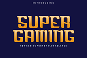 Super Gaming Font, a Serif Font by alon kelakon