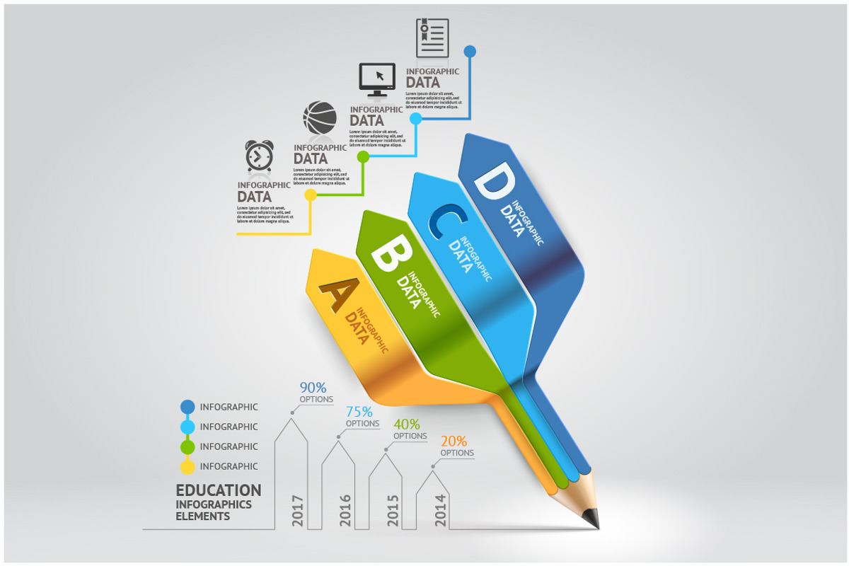 Education Staircase Infographics., an Education Illustration by ...