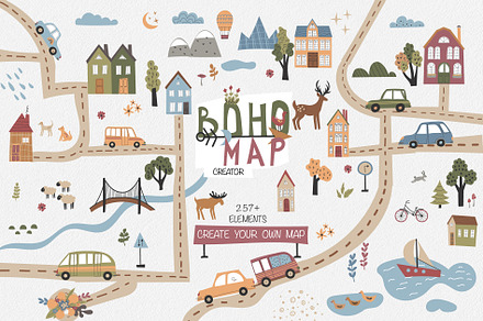 Japan travel map | Decorative Illustrations ~ Creative Market